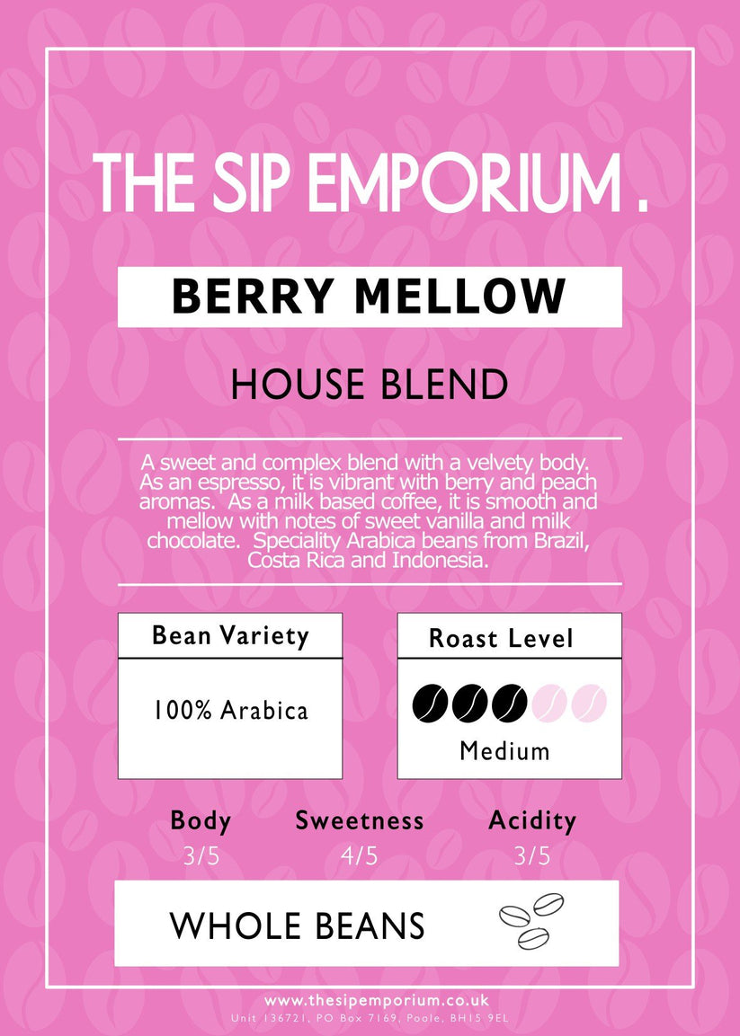 Berry Mellow House Blend Speciality Coffee – The Sip Emporium